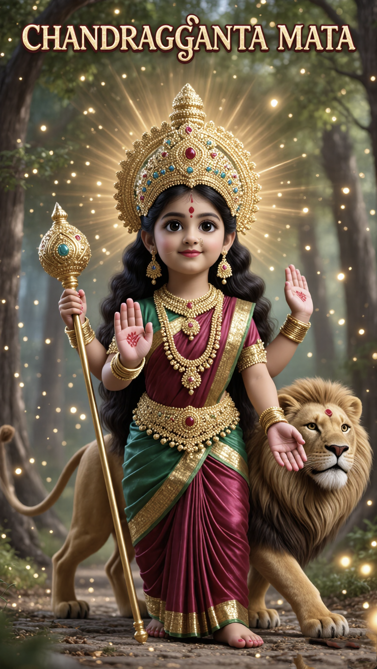 Chandraghanta Mata Photo – Divine Goddess Image HD - GodsPhoto