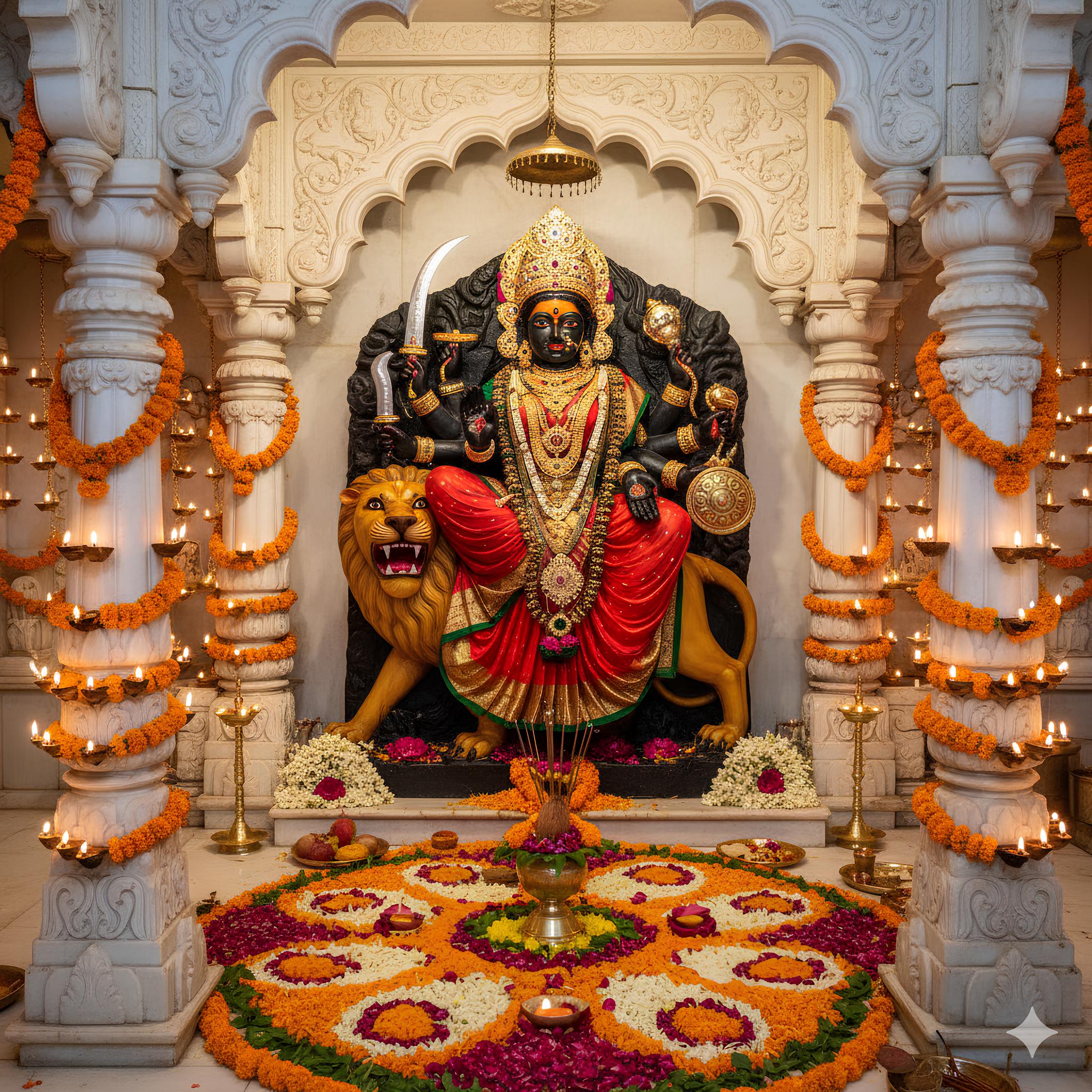 Maa Durga Mandir 4K Images – Free HD Download - GodsPhoto