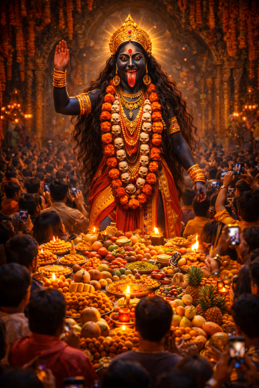 Goddess Kali Blessing Form Image - GodsPhoto
