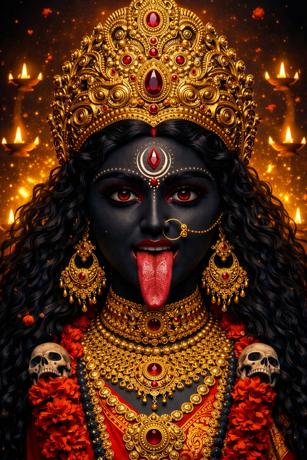 Goddess Kali Multi-Armed Form - GodsPhoto