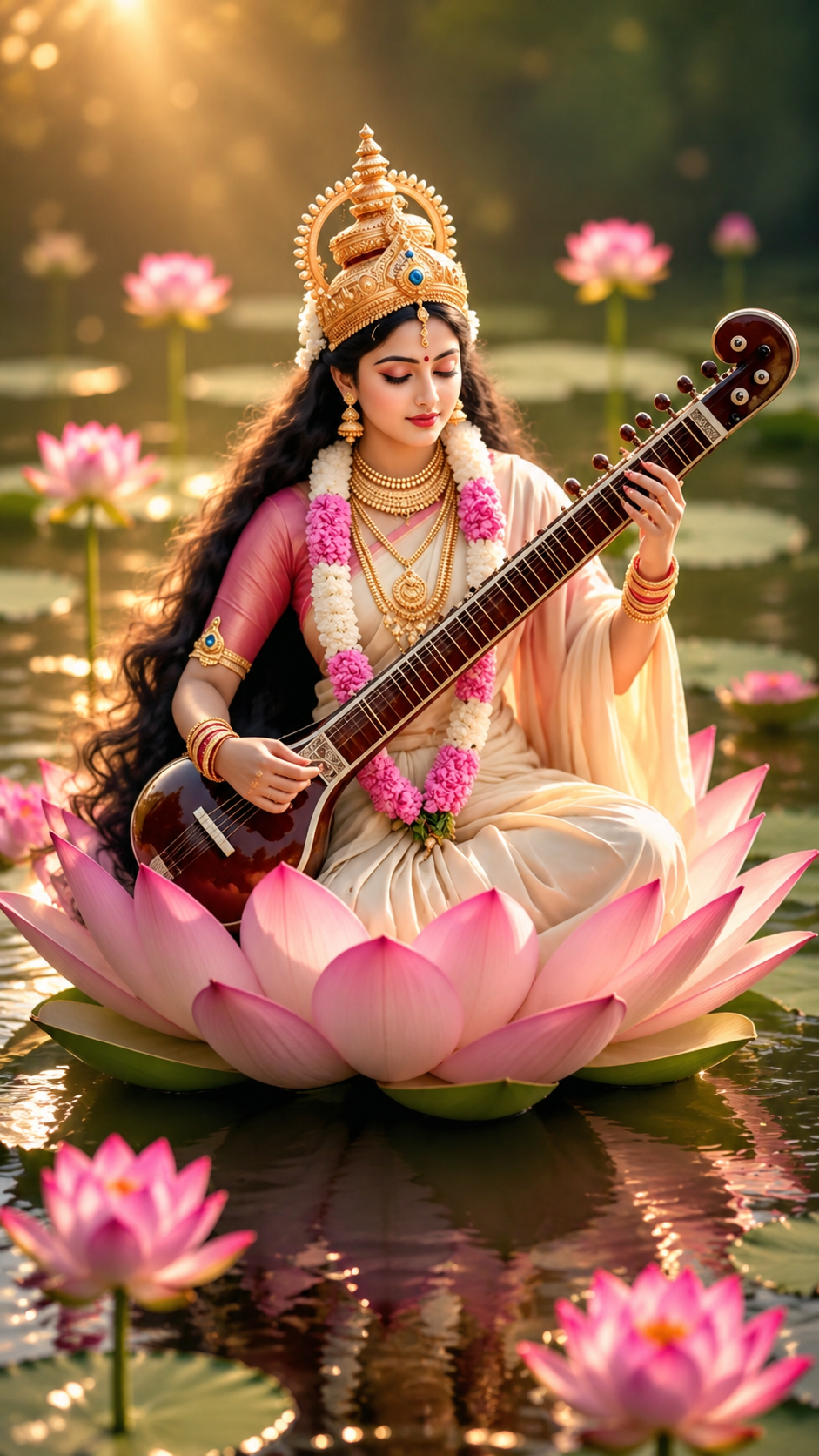 Saraswati Mata Photos 2025 – Royalty‑Free 4K, Download Now. - GodsPhoto