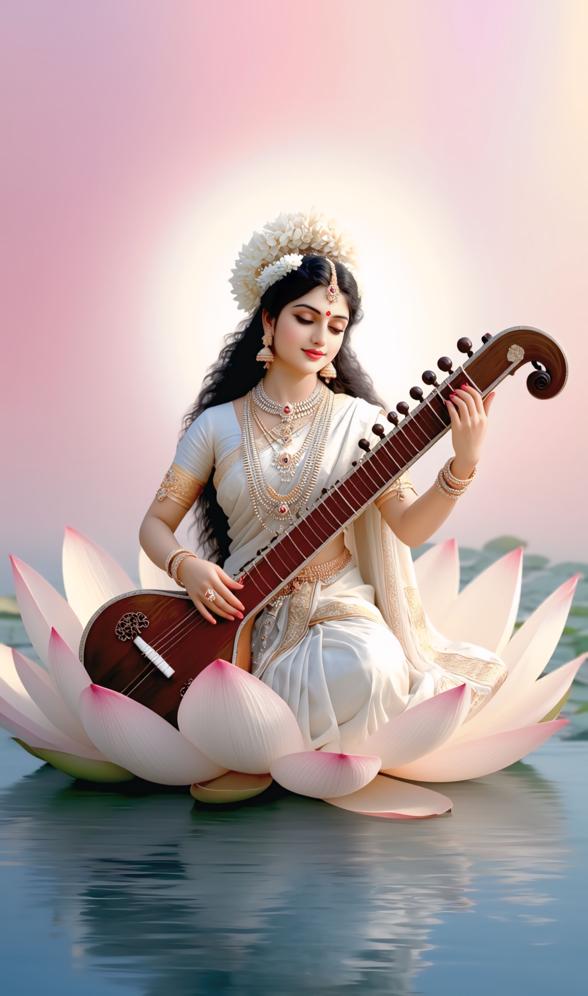 Saraswati Mata Photos 2025 – Royalty‑Free 4K, Download Now. - GodsPhoto